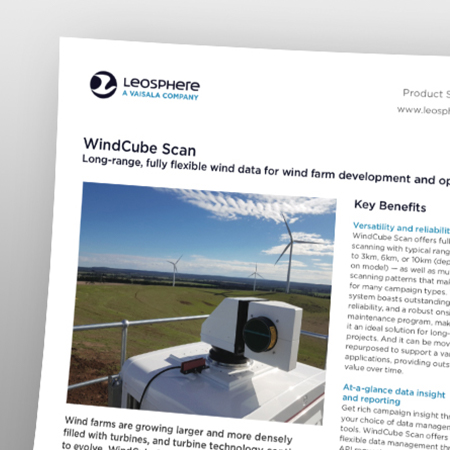 Wind Energy WindCube Scan | Vaisala