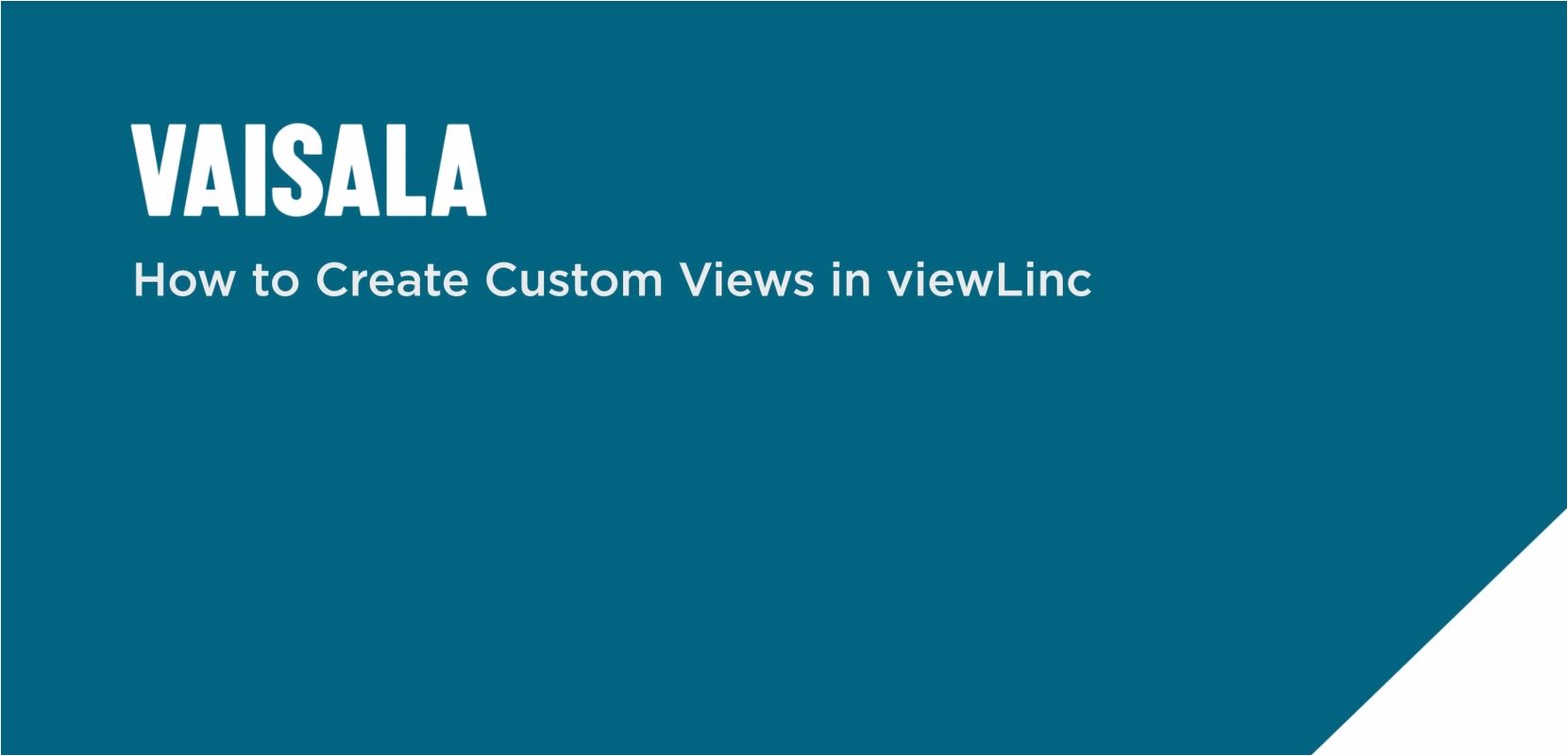 viewLinc support | Vaisala
