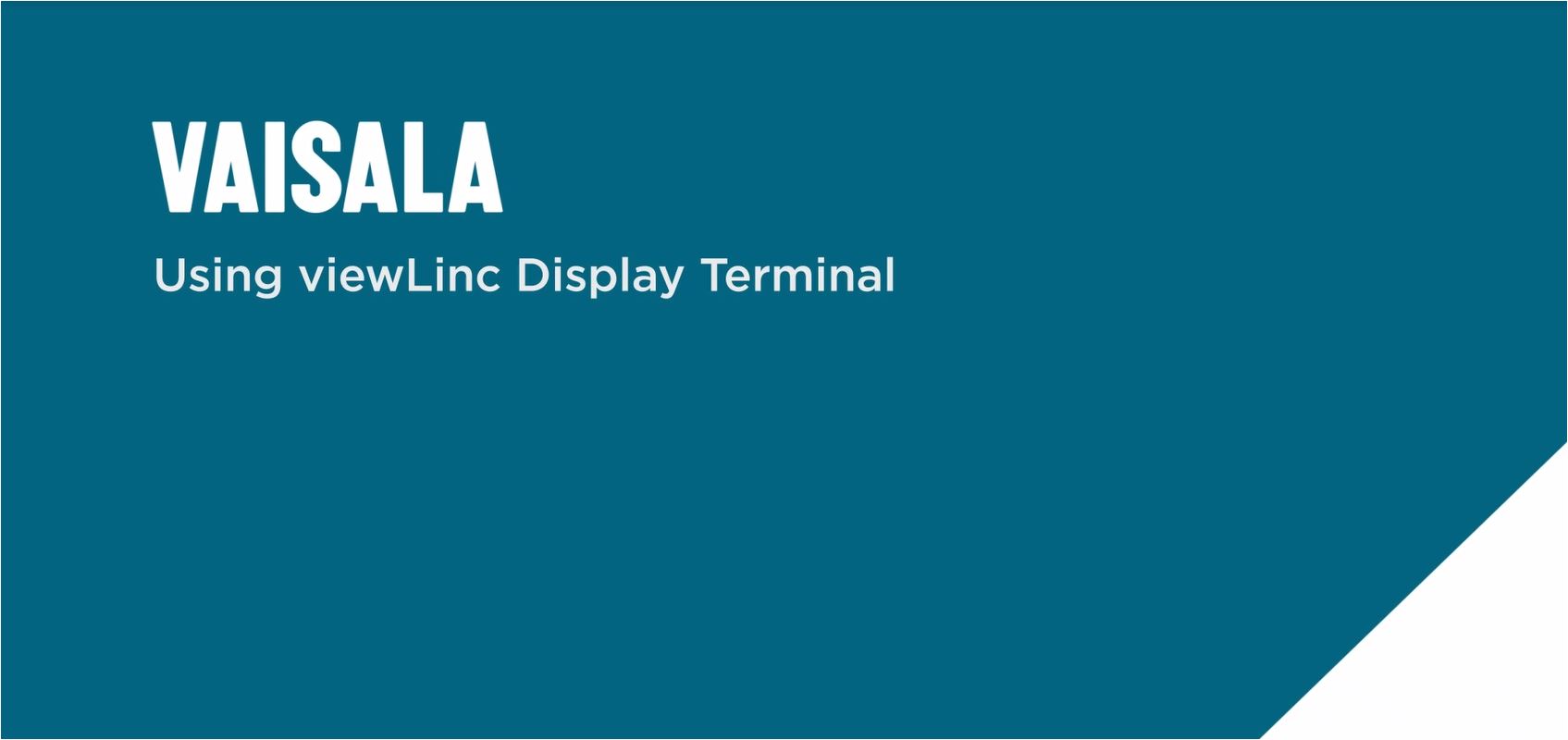 viewLinc support | Vaisala