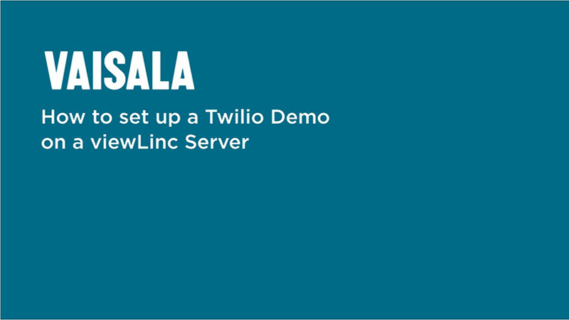 viewLinc support | Vaisala