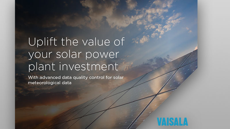 Automatic Weather Station AWS810 Solar Edition | Vaisala