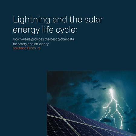 Lightning solutions for solar energy | Vaisala