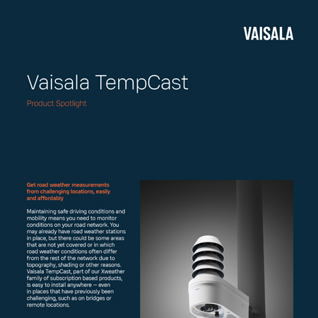 Vaisala TempCast Road Sensor | Vaisala