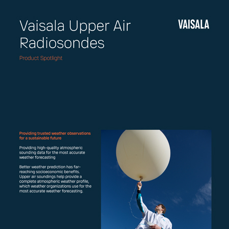 RS41 Upper Air Radiosonde | Vaisala