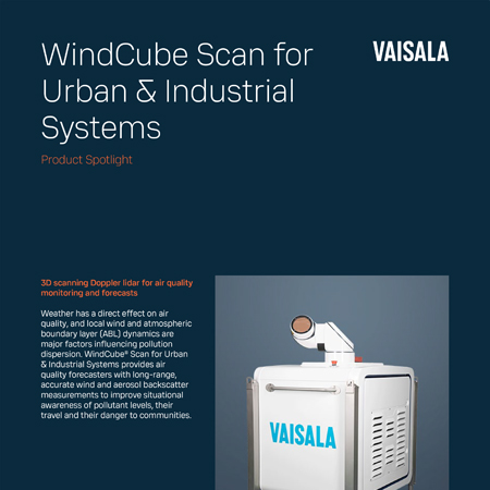 Vaisala | WindCube Scan for Urban & Industrial Systems