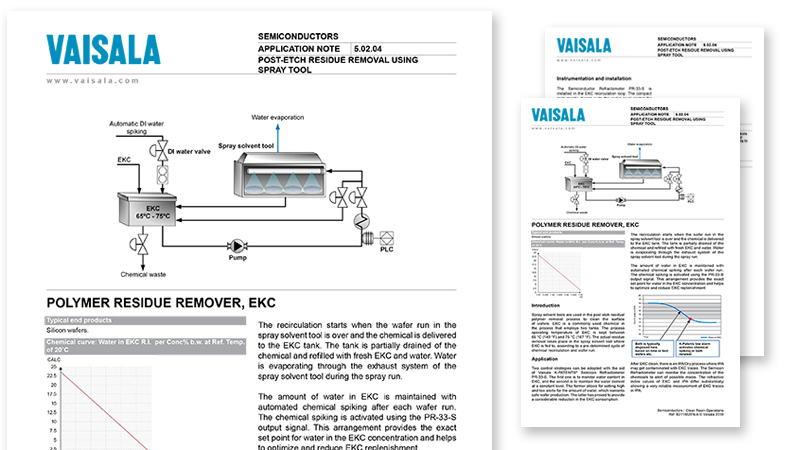 Post-etch residue removal with EKC® chemicals | Vaisala