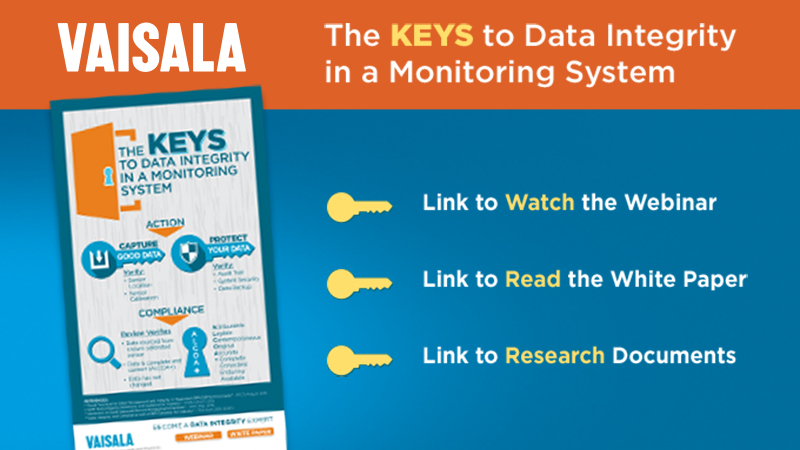 Get the Keys to Data Integrity in this Infographic | Vaisala