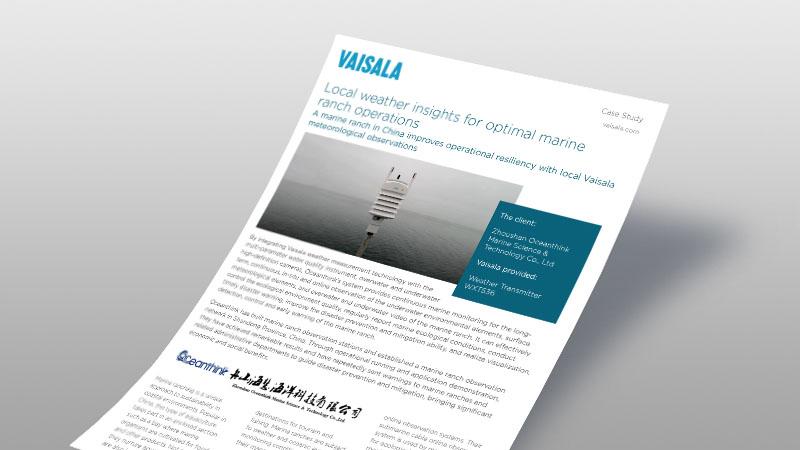 Offshore Environmental Monitoring System (EMS) | Vaisala
