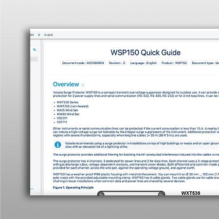 Surge Protector WSP150 | Vaisala