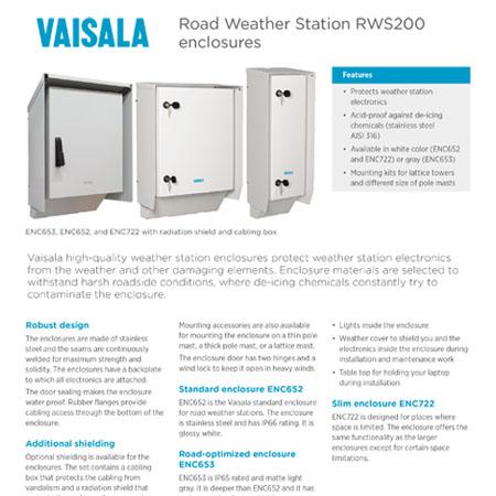 Road Weather Station RWS200 (RWIS) | Vaisala