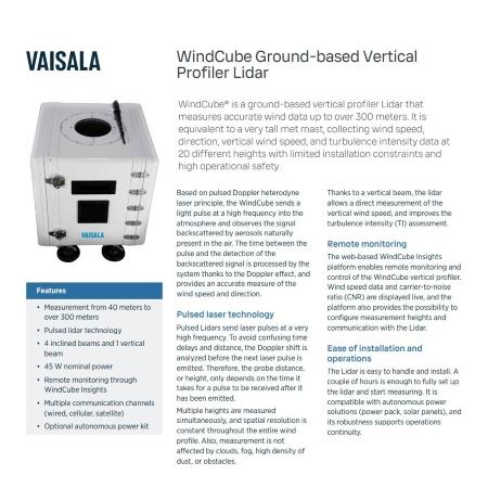 Vaisala | Get to know WindCube